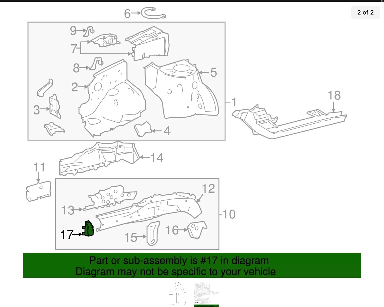 Toyota 5701302110 Genuine OEM Bumper Bracket for sale online | eBay