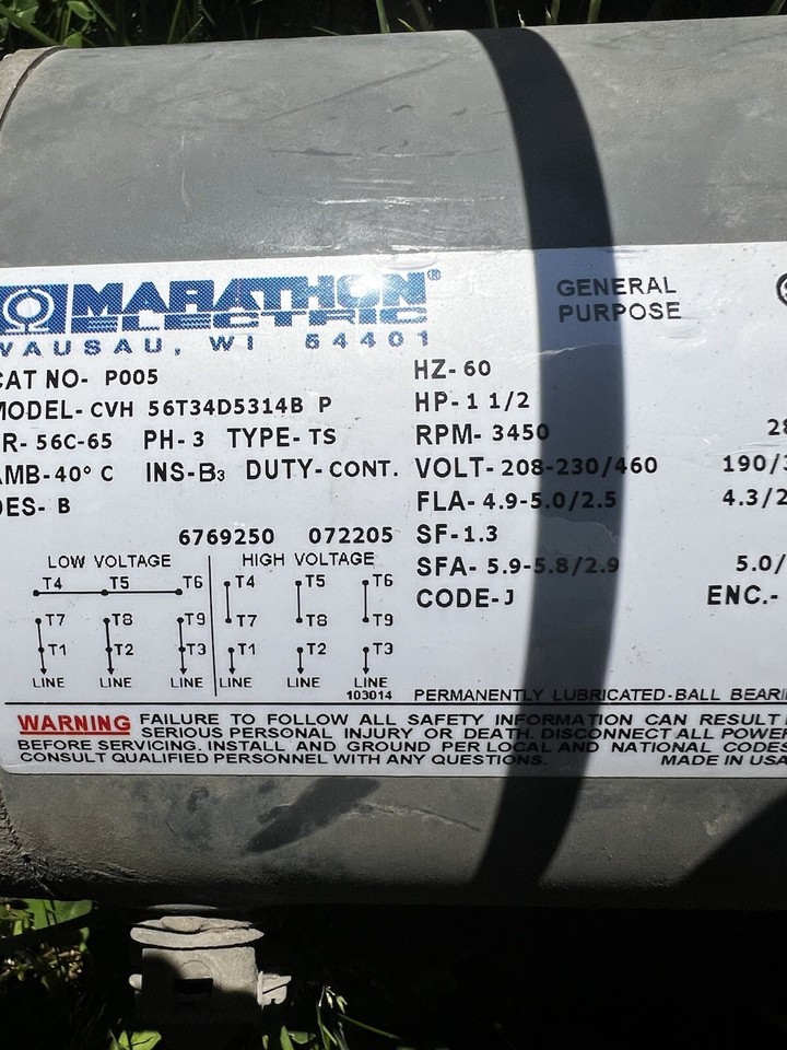 Power Flame Inc. CR4-G-30 Natural Gas Burner, 5HP, Minimum Circuit ...