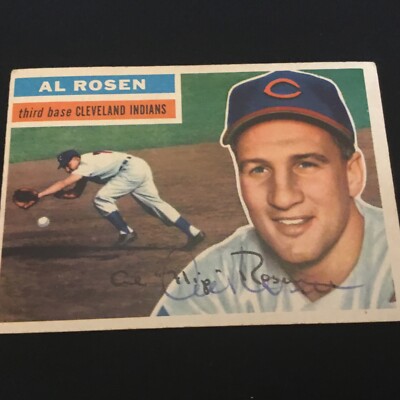 Autographed 1956 Topps Al Rosen DEC. #A-1 | eBay