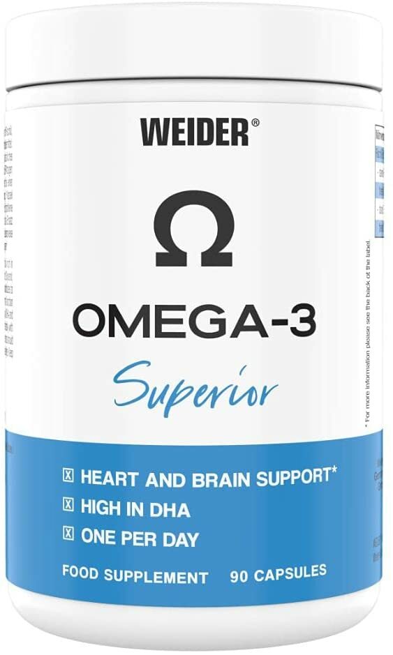 171,82€/kg Weider Omega-3 Superior Fischöl Kapseln hochdosiert 90 ...