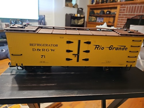 K-Line O Gauge Rio Grande D & RGW 71 Wood-Sided Refrigerator Reefer ...
