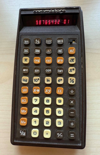 Vintage COMMODORE P50 Programmable Calculator + AC Power Adaptor - fully working | eBay