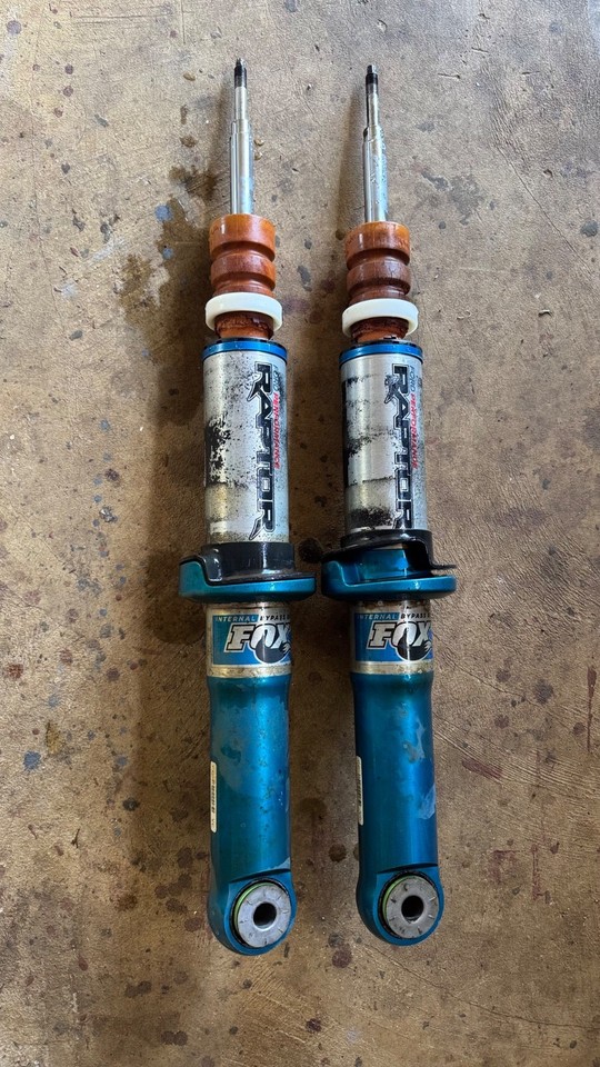 2017 Ford Raptor fox shocks 3.0 front pair used 50K miles | eBay