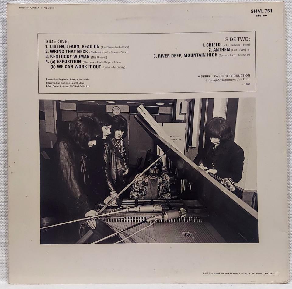 Deep Purple 'The Book of Taliesyn' LP 1968 UK Press! Stoned Proto Prog ...