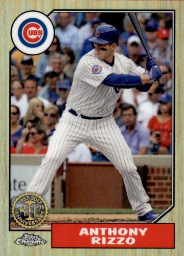 2017 Topps Chrome '87 Topps #87T22 Anthony Rizzo - BB | eBay