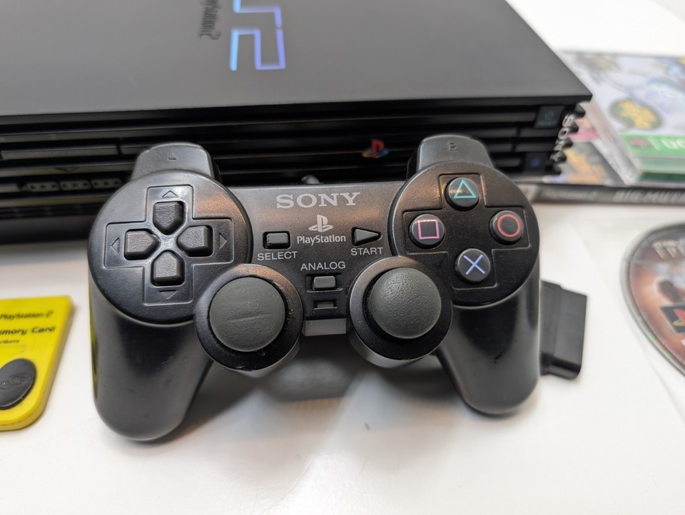 Sony PlayStation 2 PS2 Fat Game Console Bundle Great Condition Tested ...