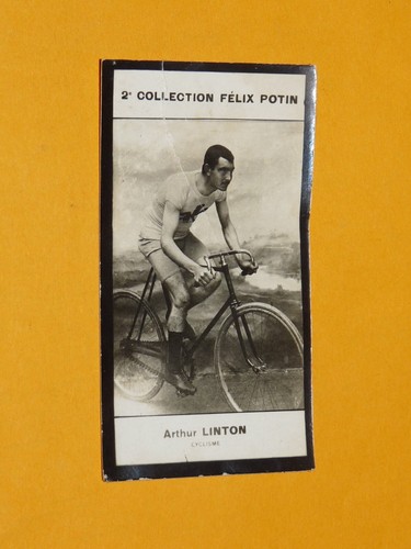 PHOTO IMAGE FELIX POTIN 2e ALBUM 1908 ARTHUR LINTON ANGLETERRE CYCLISTE ...
