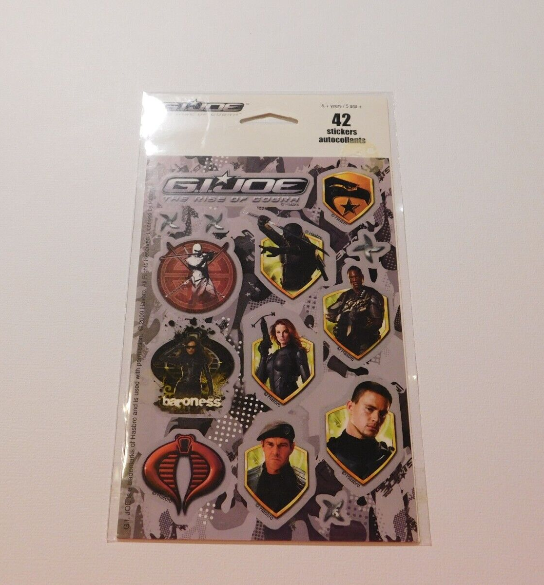 Tender Thoughts Greetings GI Joe The Rise of Cobra 42 Stickers Sealed ...