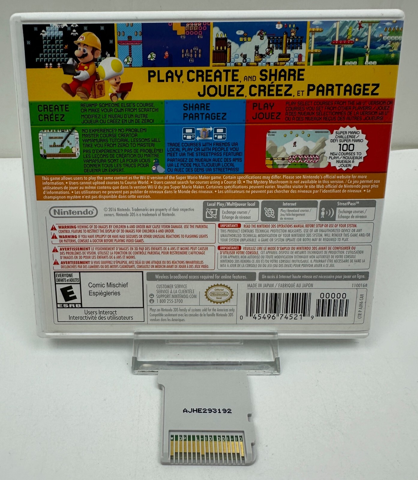 Super Mario Maker (Nintendo 3DS, 2016) 3DS CIB 45496744472 | eBay