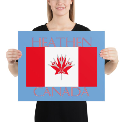 "Heathen Canada" Poster Norse Viking Runic Asatru Pagan | eBay