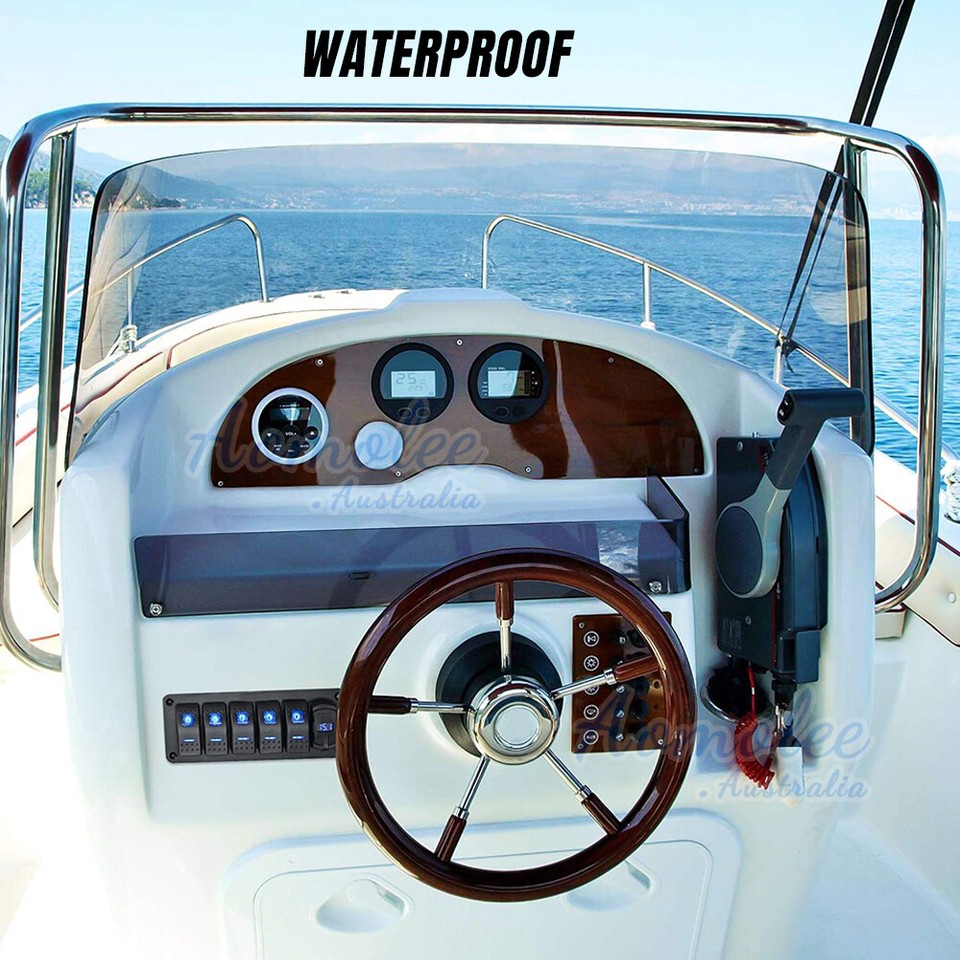 4 Gang 12V/24V Switch Panel LED Light Rocker Dual USB For Car RV Boat ...