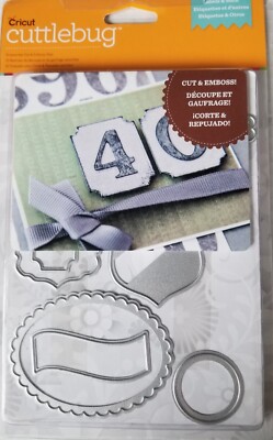 Cricut Cuttlebug LABELS & SUCH Cut & Emboss Dies~10 pcs Set ...