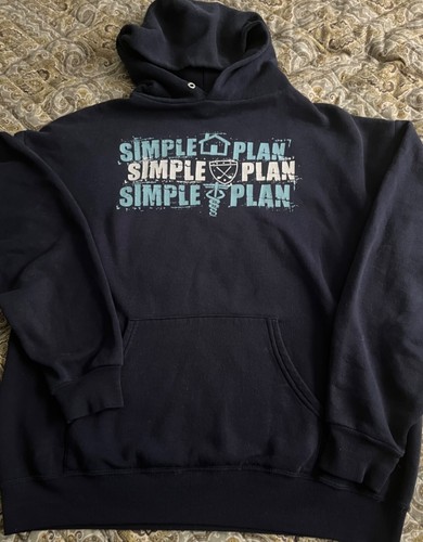 Vintage Simple Plan Emo Punk Band Hoodie Sweatshirt | eBay