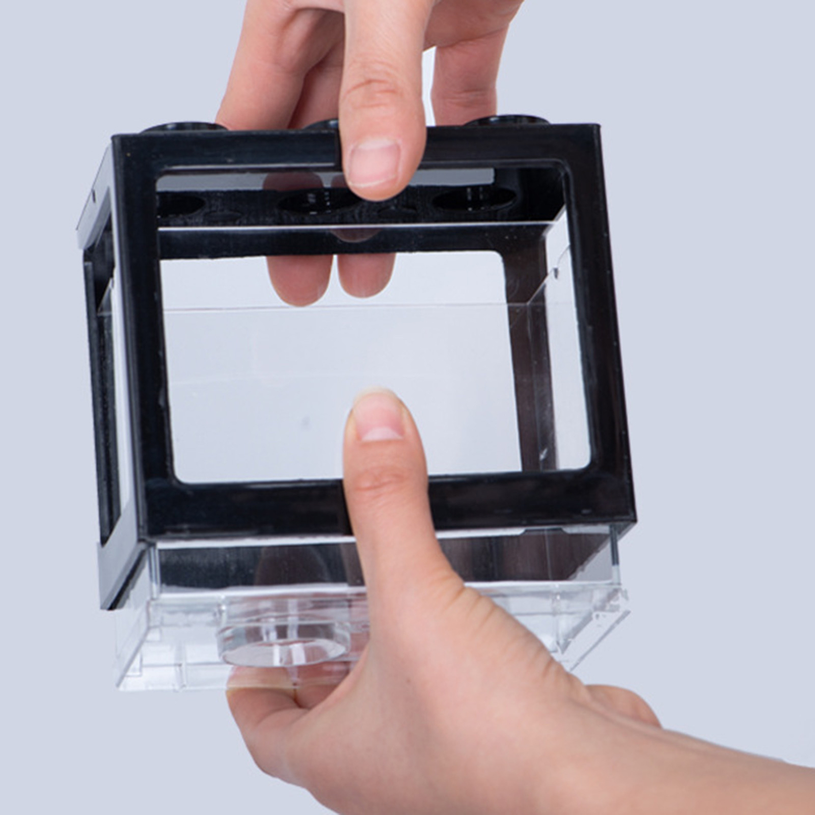 Fish Bowl Compact Broken-proof Building Block Fish Tank Clear Shell | eBay