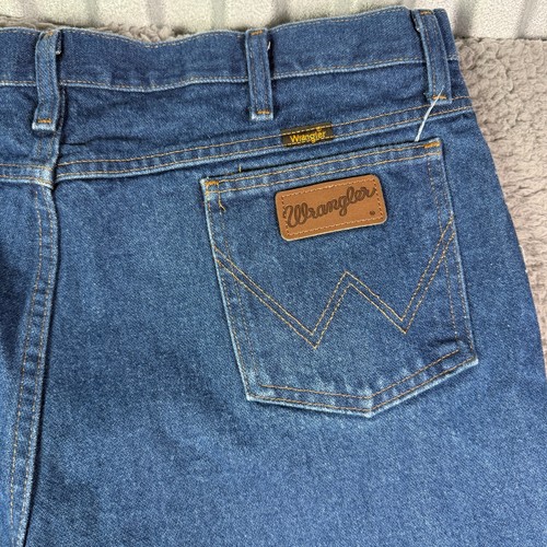 Vintage Wrangler Jeans Mens 38x36 Blue Denim Cowboy Cut Western Rodeo ...
