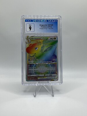 CGC 9 Pokemon GO Dragonite VSTAR Rainbow Secret Rare 081/078 Mint | eBay