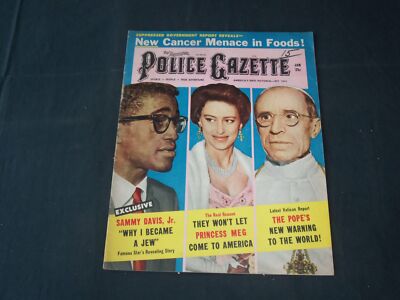 1958 JANUARY THE NATIONAL POLICE GAZETTE MAGAZINE - SAMMY DAVIS JR. - B ...