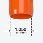 3/4" Cross PVC Fitting, Orange (8-PK) FORMUFIT Furniture Grade, Made in ...