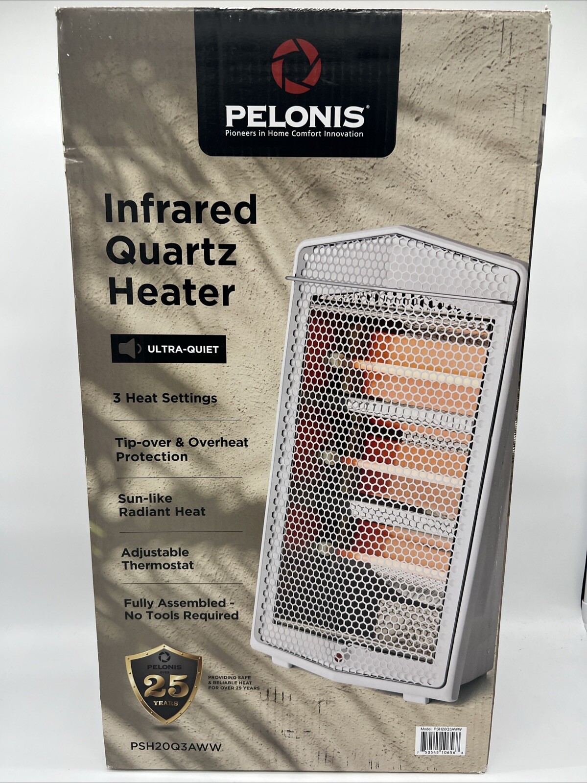 New Pelonis 1500W Portable Electric Space Heater Quartz Radiant ...