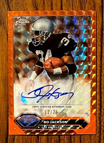2023 Topps Composite Bo Jackson Topps Chrome Orange Geometric Refractor ...