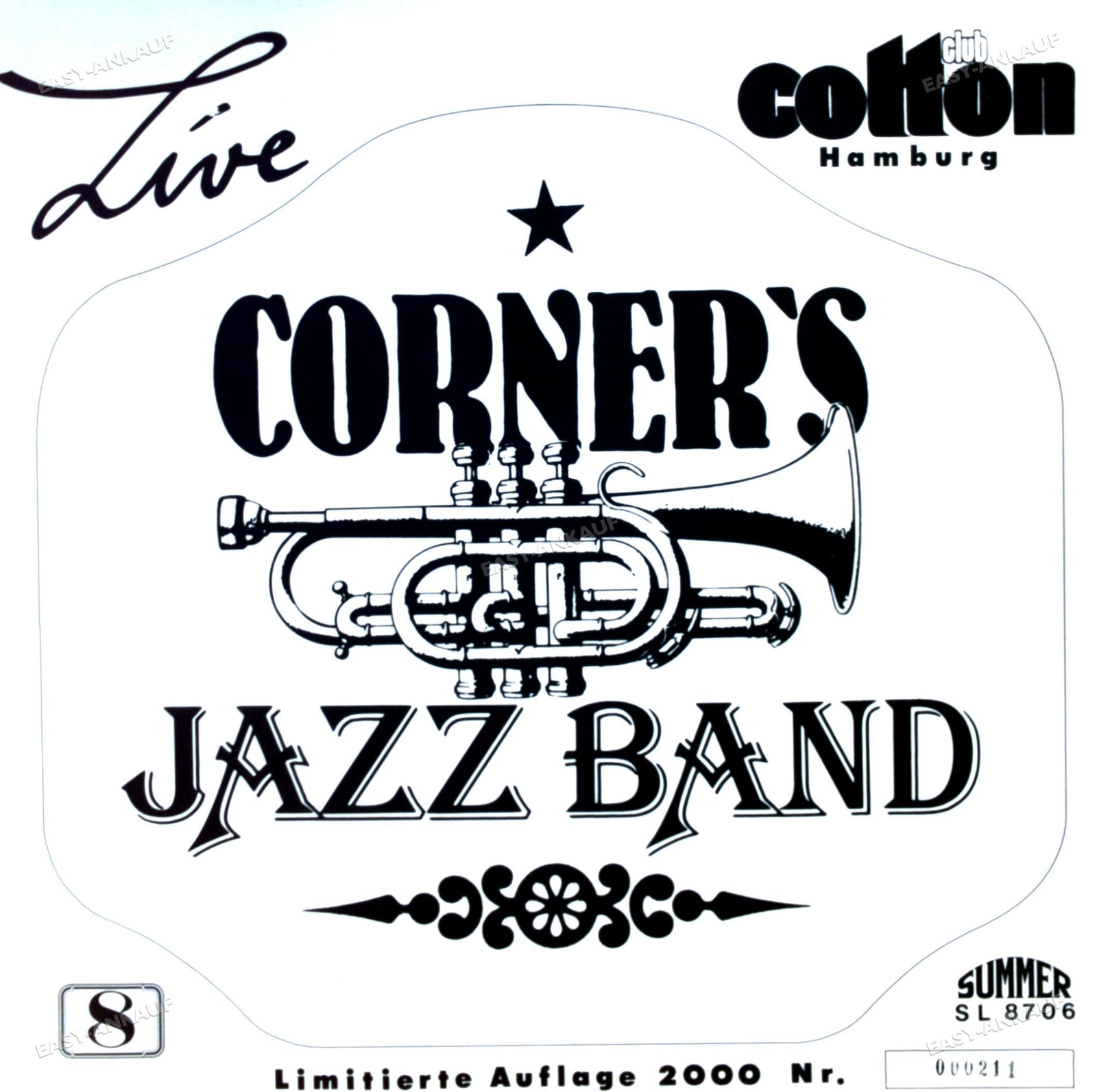Corner's Jazz Band - Cotton-Club Live 8 LP (VG+/VG+) ' | eBay