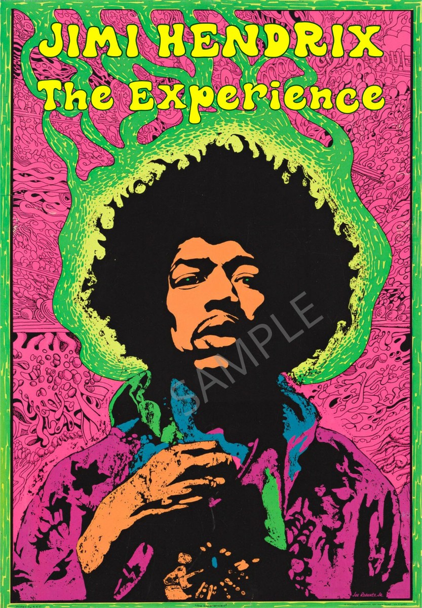 Jimi Hendrix Psychedelische Posters Jimi Hendrix Poster, Jimi Hendrix