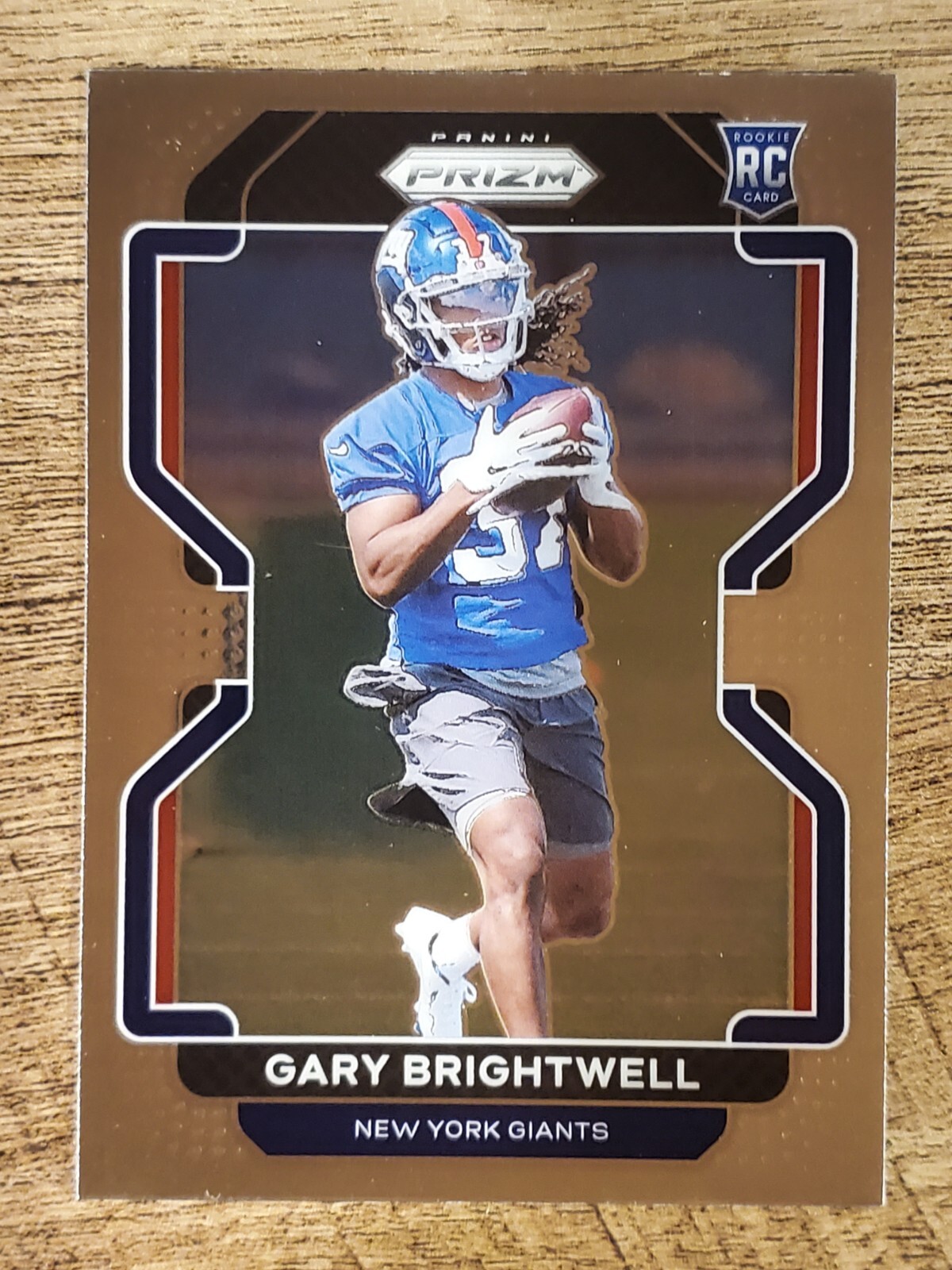 2021 Panini Prizm Football Gary Brightwell Base RC #400 New York Giants ...