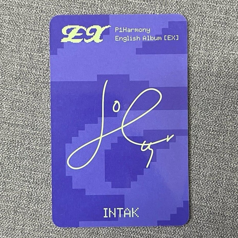 P1harmony Intak Ex Album Game Lovers Club Version Photocard | eBay