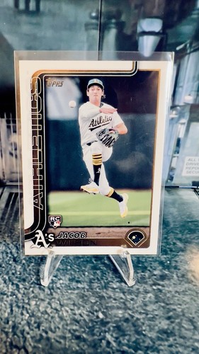 2025 Topps Series 1 - Jacob Wilson #314 (RC) Oakland Athletics Rookie ...