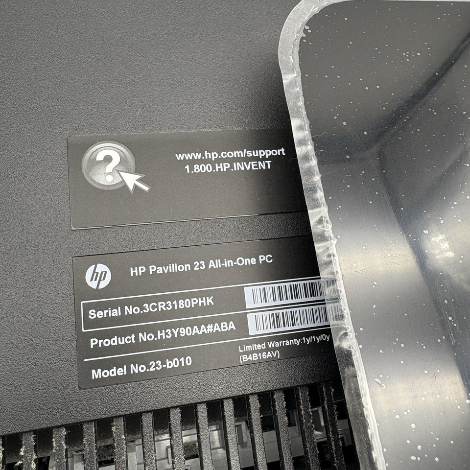 HP Pavilion 23 All-in-One Invent PC Computer 23-b010 with Power Adapter ...