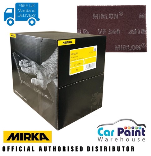 Mirka Mirlon Abrasive Scotch Scuff Finishing Pad Red / Maroon Very Fine ...