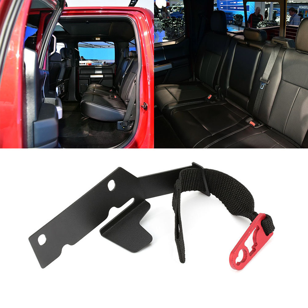 For 2009-2022 Ford F150 F250 F350 Rear Seat Quick Latch Release Kit Black Strap | eBay