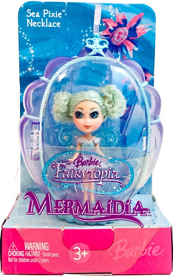 Mattel 2006 Barbie Fairytopia Mermaidia Sea Pixie 2.5" Doll Necklace ...
