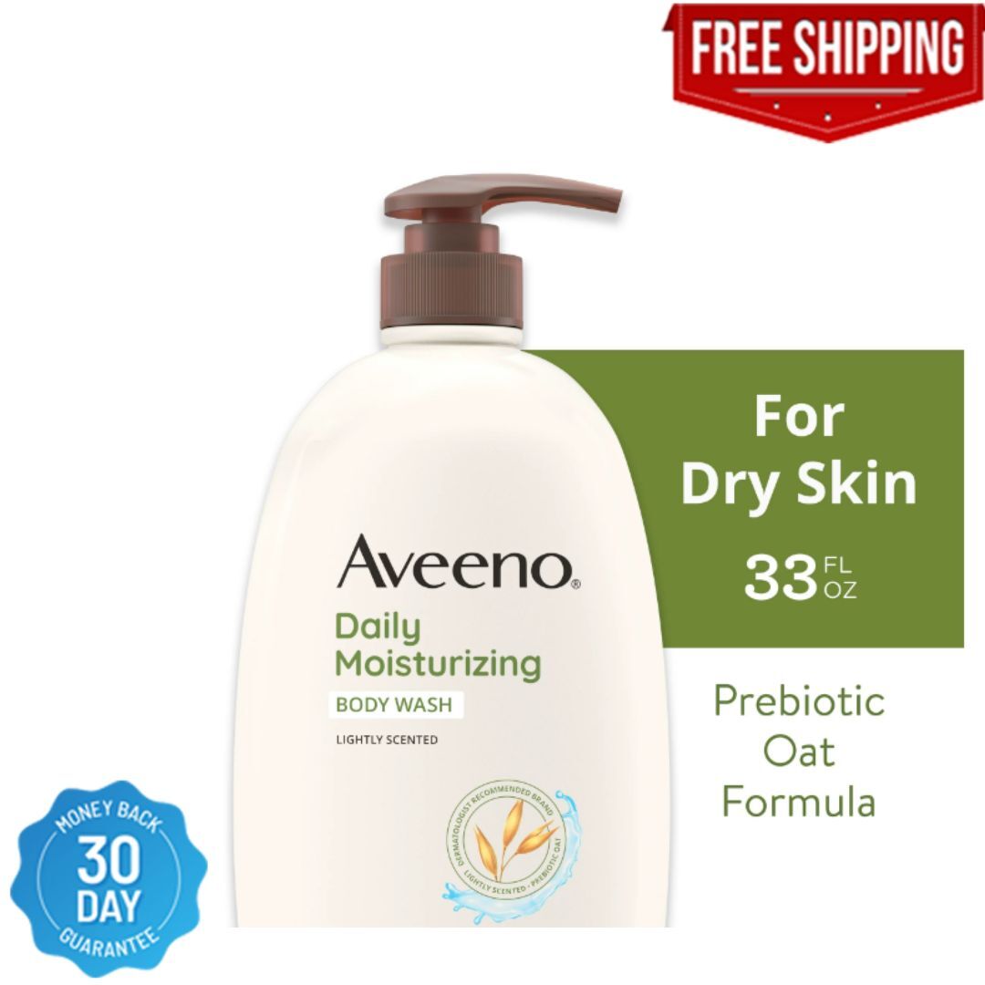 Aveeno Daily Moisturizing Dry Skin Body Wash, Prebiotic Oat, 33 fl. Oz ...