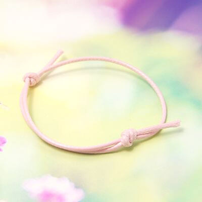 4 Cord Bracelets 40 to 70mm Pale Pink Color Korean Wax Cord - N090 | eBay