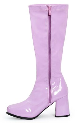 New Womens Ladies Fancy Dress Party GO GO Boots Retro 60s & 70s Party ...