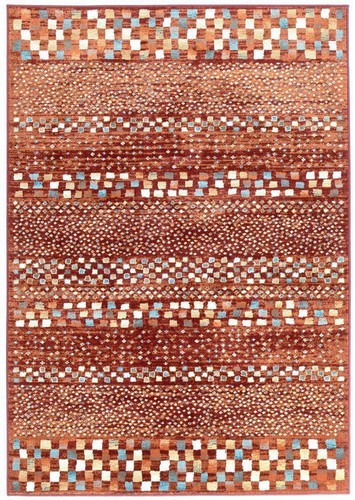 Oxford Mayfair Squares Rust Rug | eBay