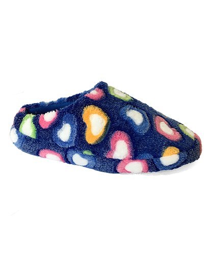 New Women Indoor Slipper Shoe Heart Print Cotton Fur Nice Warm ...