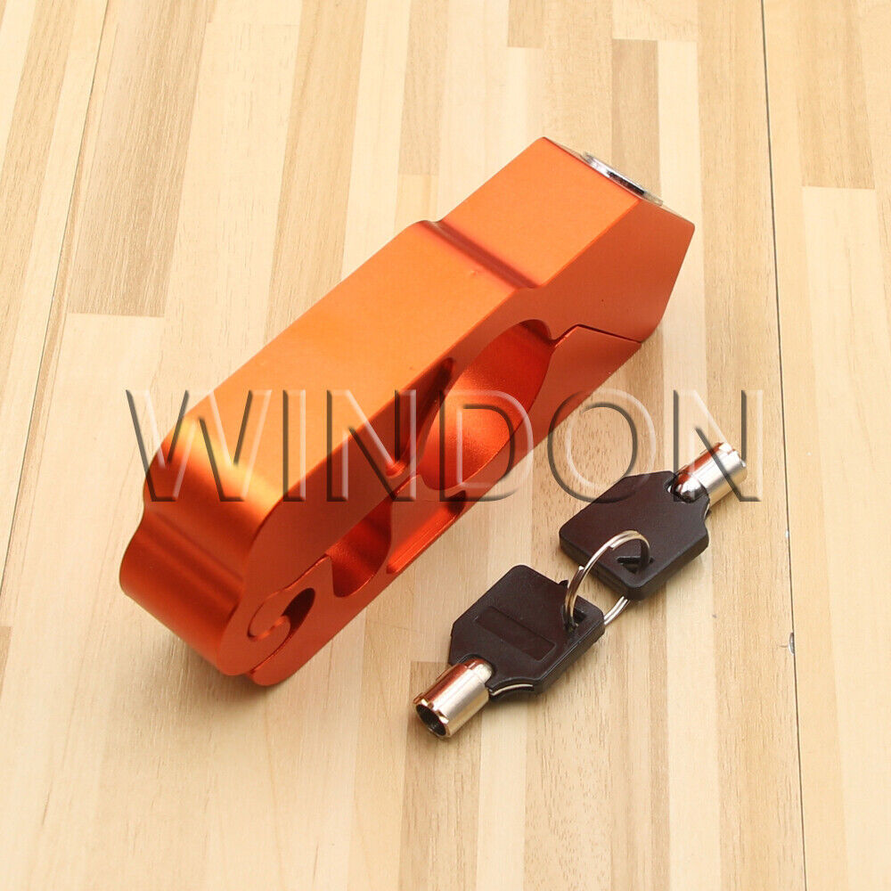 Motorcycle Handlebar Grip Brake Lever Lock Anit Theft Security Caps ...