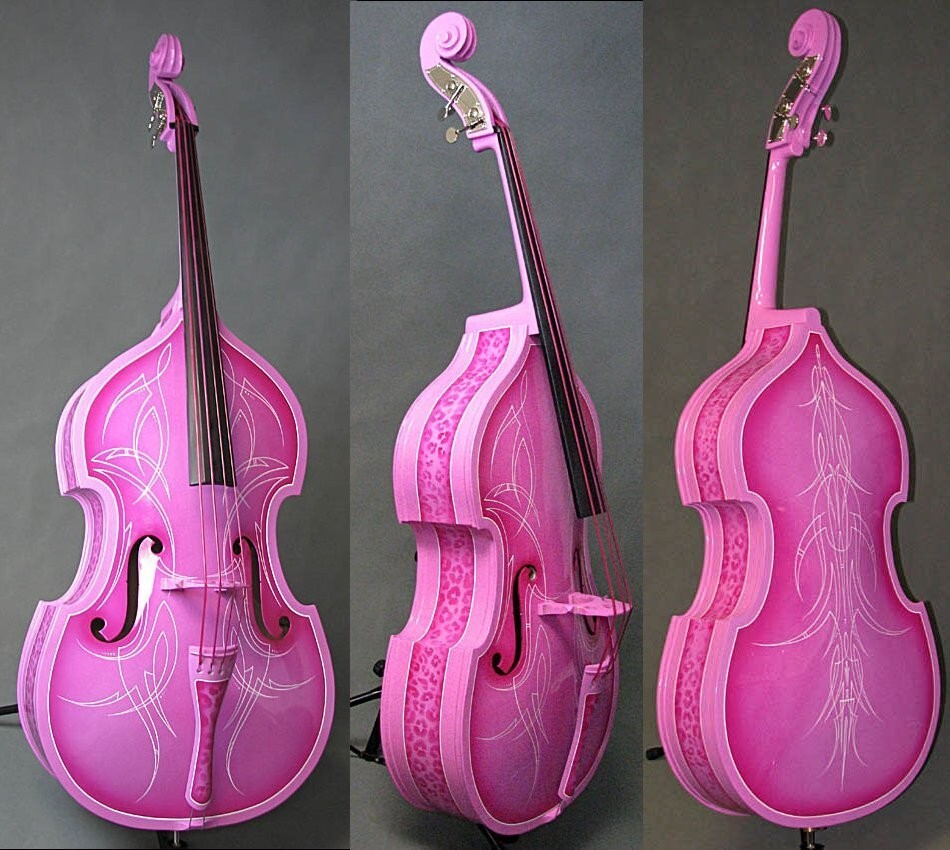Shen 3/4 Upright Double Bass AWESOME CUSTOMIZED Bass - AIRBRUSHED ...