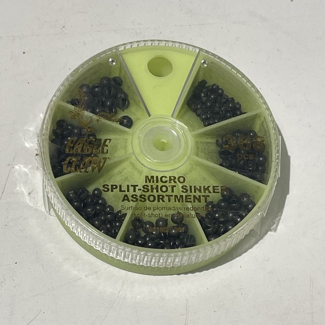 Eagle Claw Micro Split-shot Assortment 368pc Silver for sale online | eBay