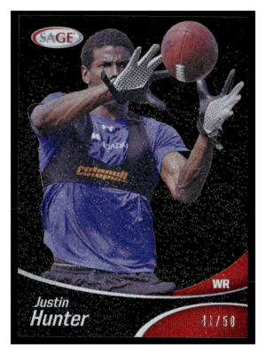 Justin Hunter 2013 SAGE SP21 SN50 Black | eBay