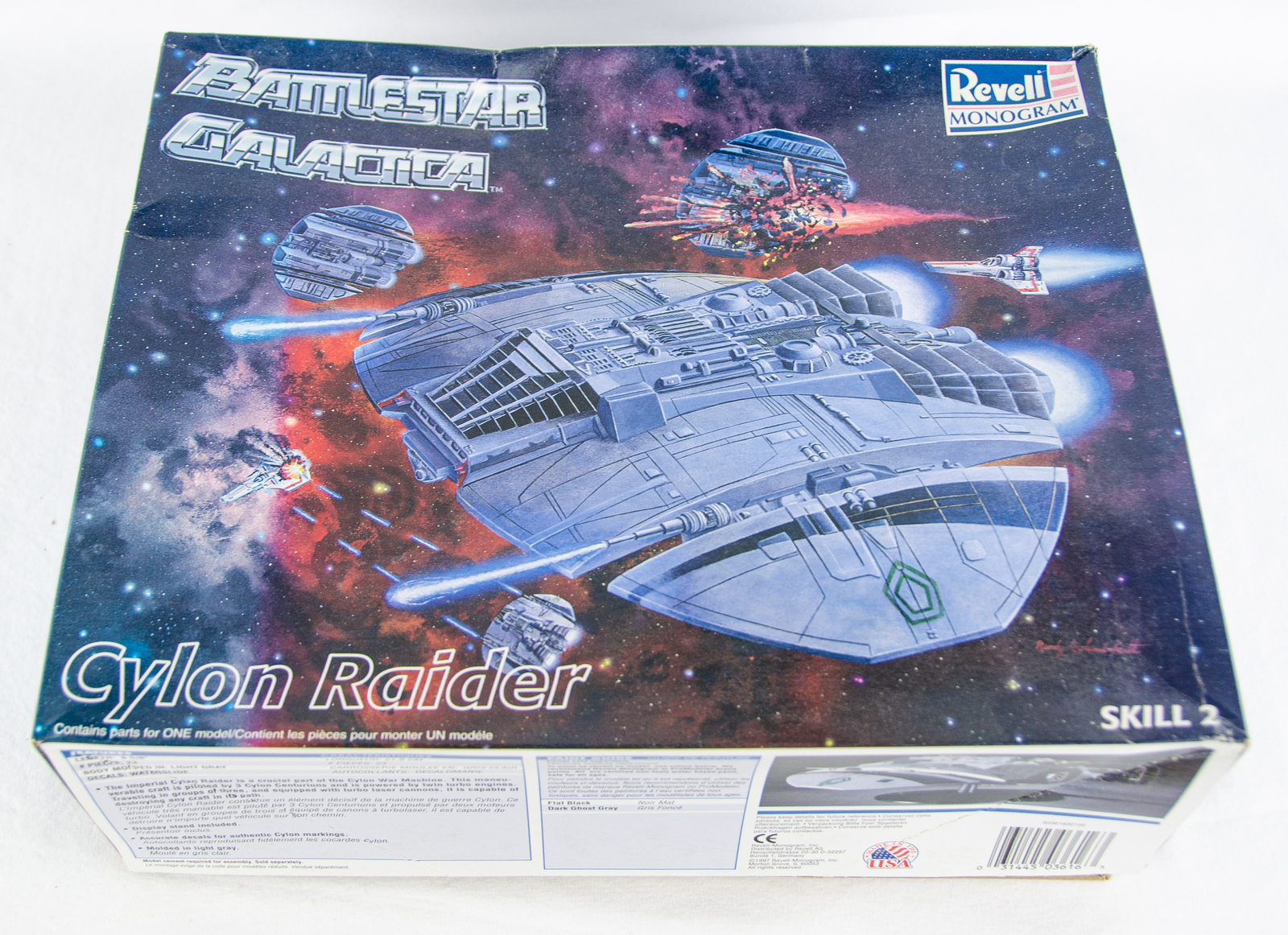 Rare Revell Battlestar Galactica Cylon Raider 85-3616 Plastic Model Kit ...