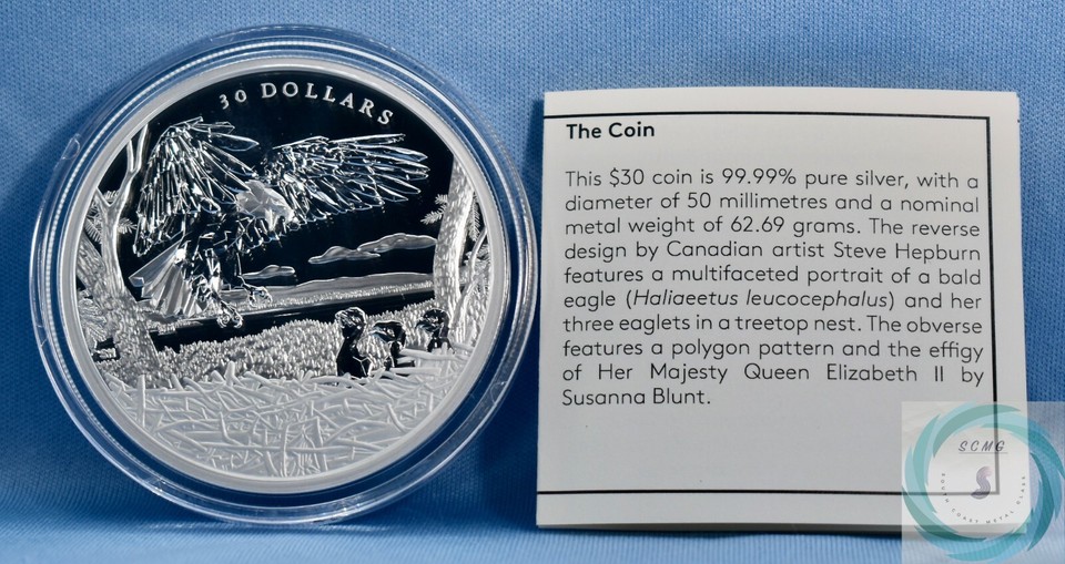 2022 $30 Canada 2oz Multifacted Bald Eagles Proof Coin | eBay