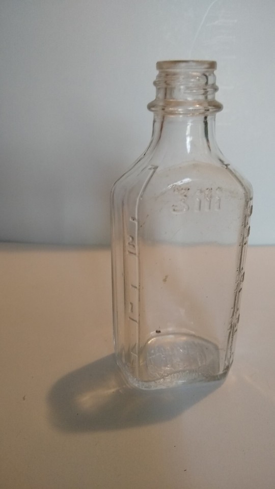 Duraglas Owens 3iii Vintage Glass Measured Medicine Bottle 4" Tall | eBay