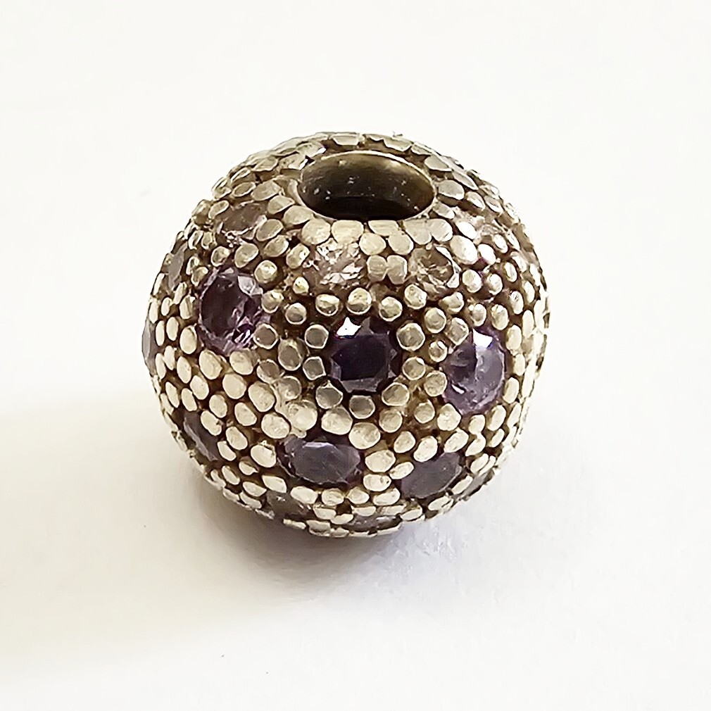 Pandora Cosmic Stars Purple Pave Ball Clip Charm 925 … - Gem