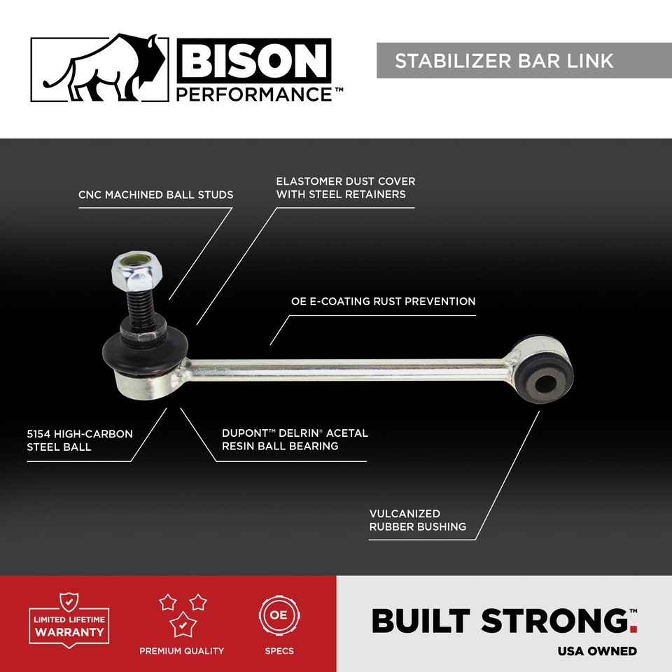 Bison Performance 4pc Front Rear Sway Bar Link Kit For Silverado Sierra ...