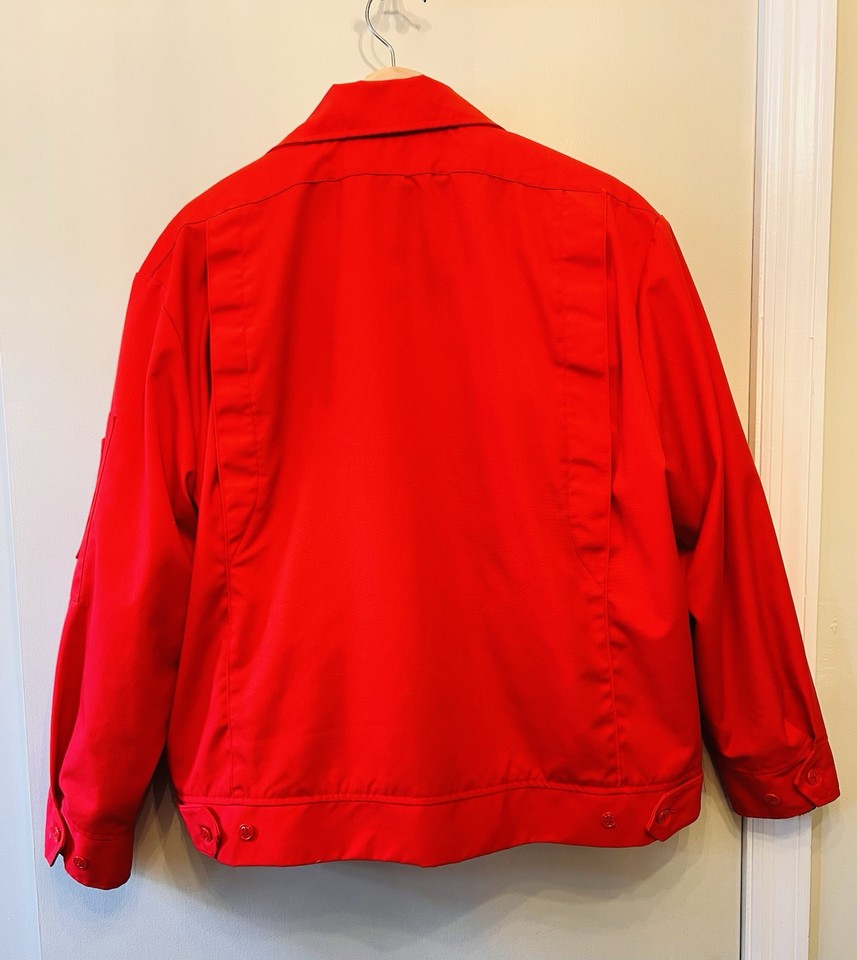 Vintage Coca Cola Jacket 44 Medium Red Bomber Riverside Clothing ...