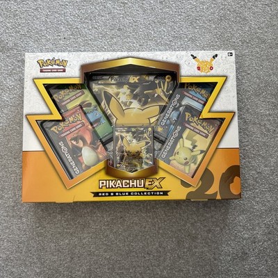 Pokemon 20th Anniversary Red & Blue Collection Pikachu EX Box *Factory ...