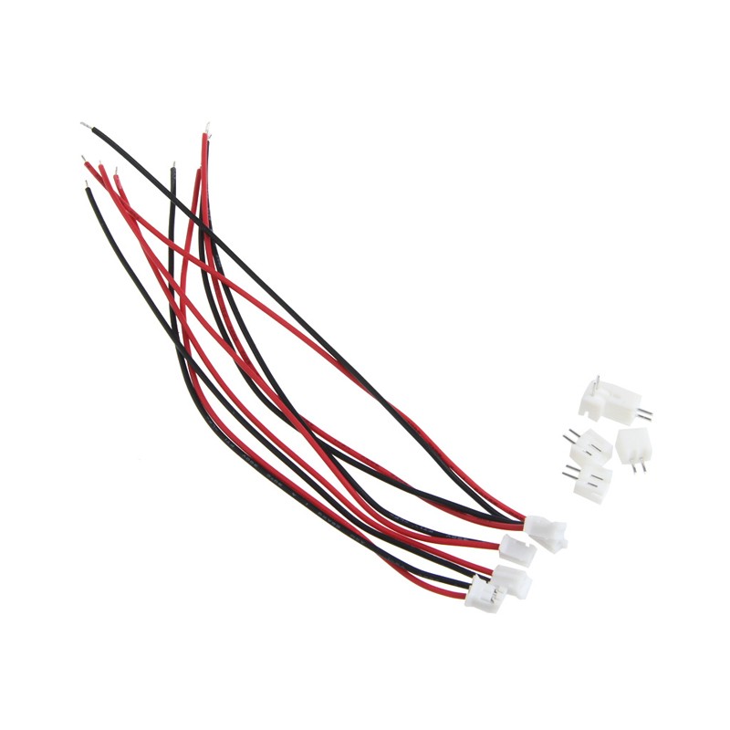 50 Sets Mini Micro JST 2.0 PH 2 Pin Connector Plug With Wires Cables ...